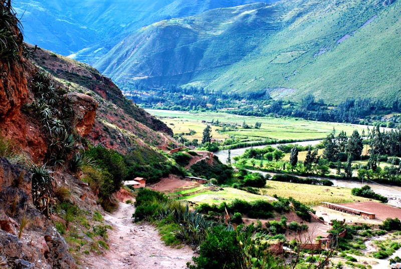 Scenery in the Sacred Valley in Peru Stock Photo - Image of scenic ...