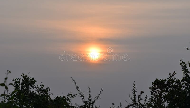 This is an Scenery or Scenic View of Beautiful Sunrise Scenario Stock ...