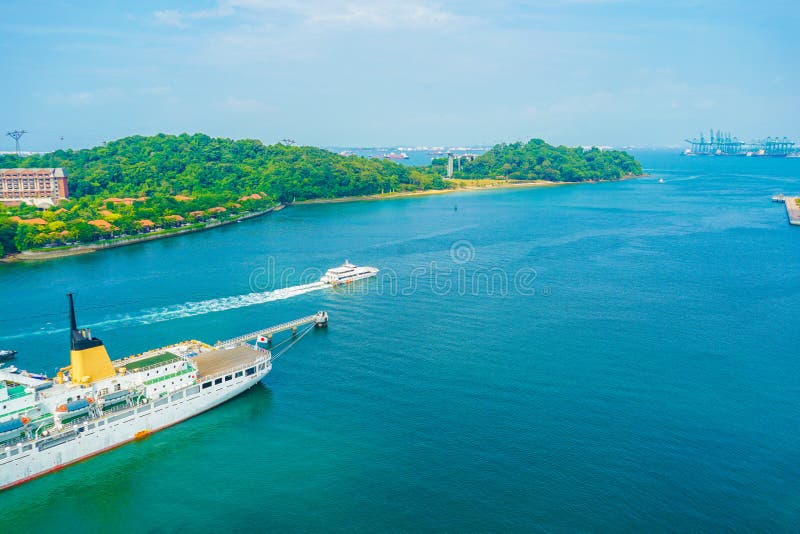 Scenery from Singapore Cable Car Editorial Photography - Image of ...