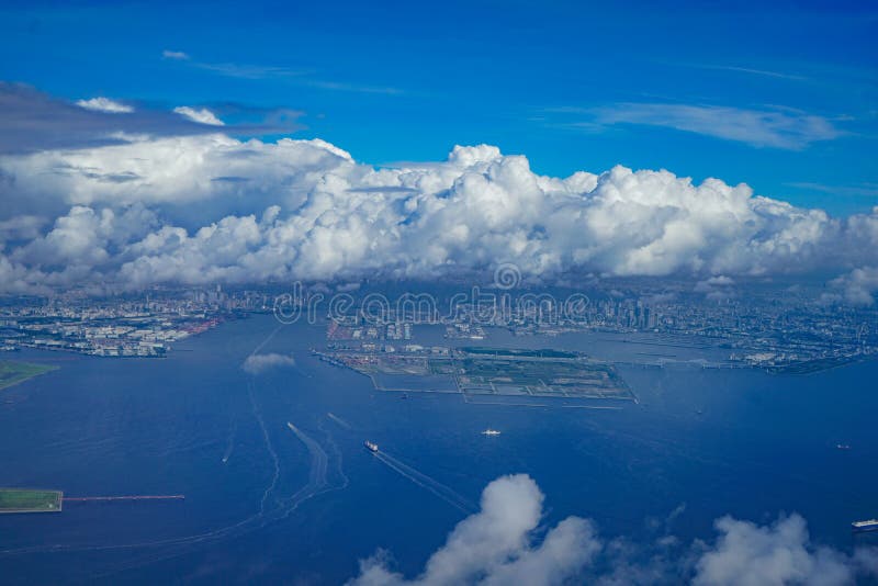 Scenery from the Sky Over Tokyo Stock Photo - Image of view, gate ...