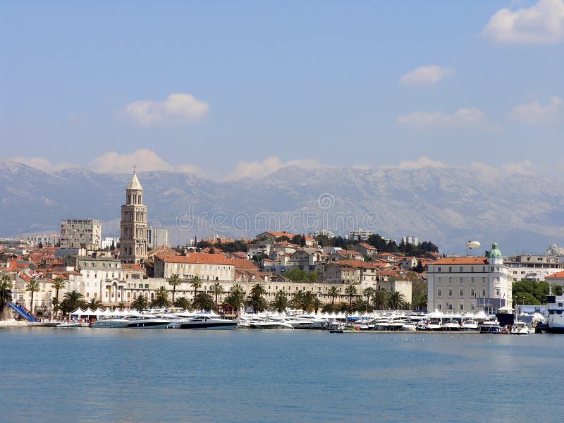 Scenery of Split, Croatia stock photo. Image of nautical - 2316042