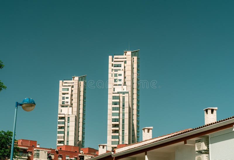 Scenery of Tall, Modern Apartment Buildings in the City Stock Photo ...