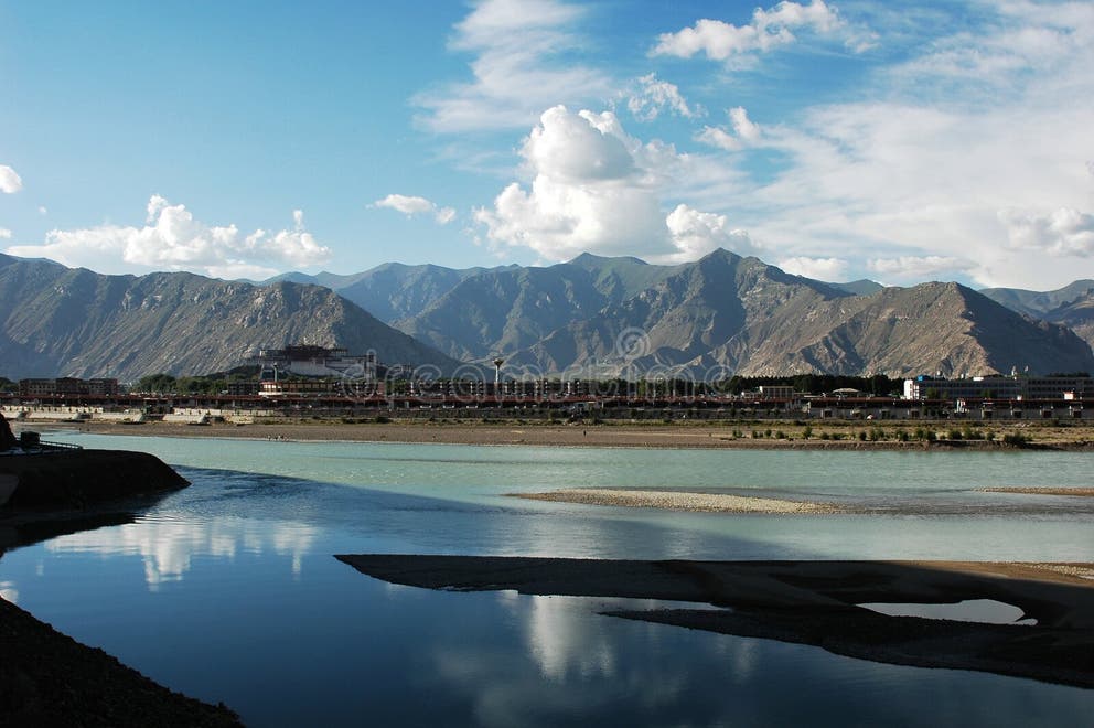 Scenery in Tibet stock image. Image of dusk, travel, lasa - 12678087