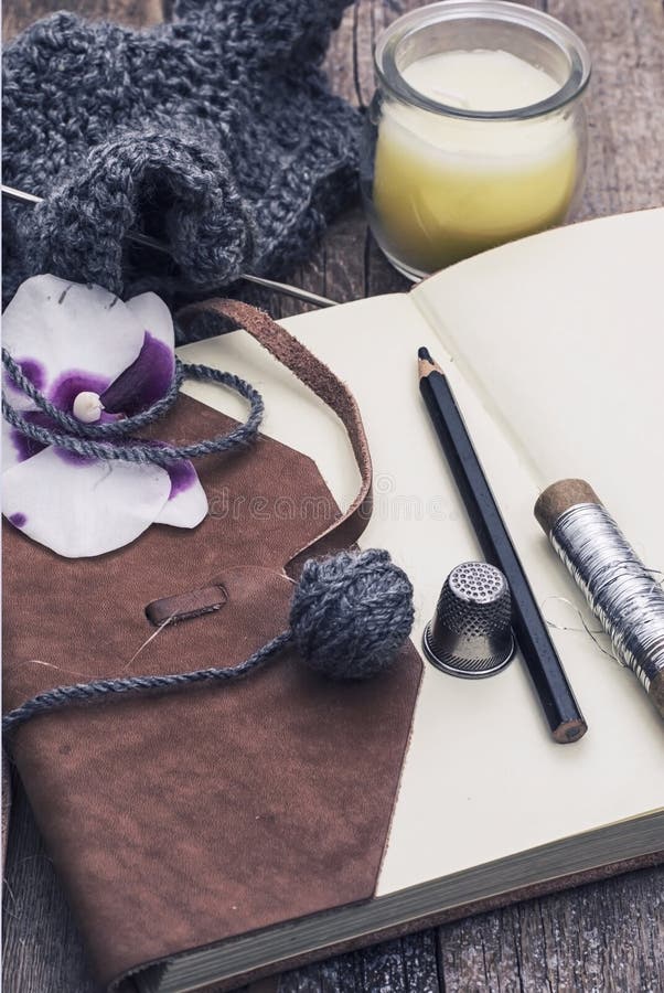 Scenery with Tools for Sewing Activities Stock Photo - Image of equip ...