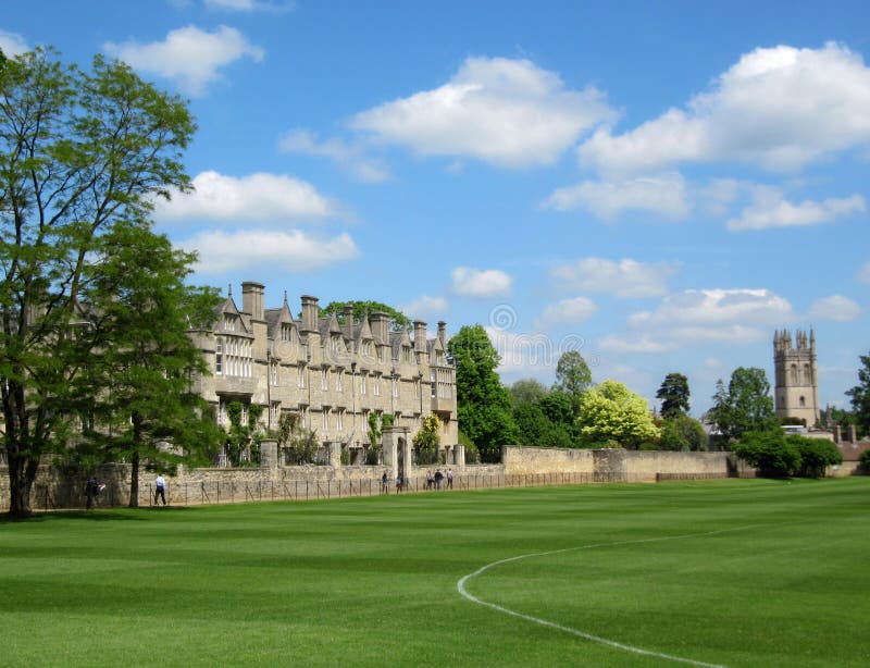 The Scenery on the University Campus Stock Photo - Image of grass ...