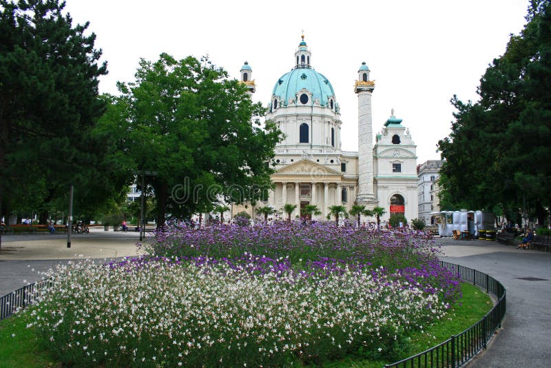 The scenery of Vienna City stock photo. Image of tree - 3518384