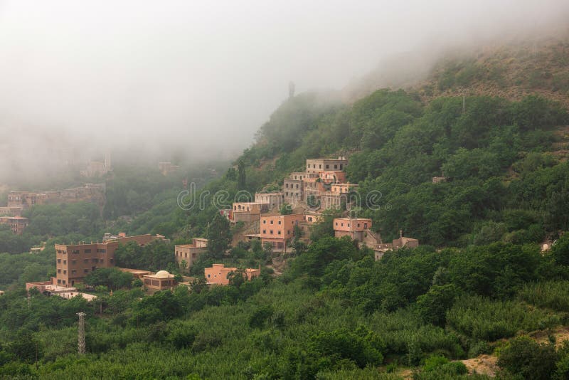 Scenery View of Imlil Valley in the High Atlas Mountains of Morocco ...