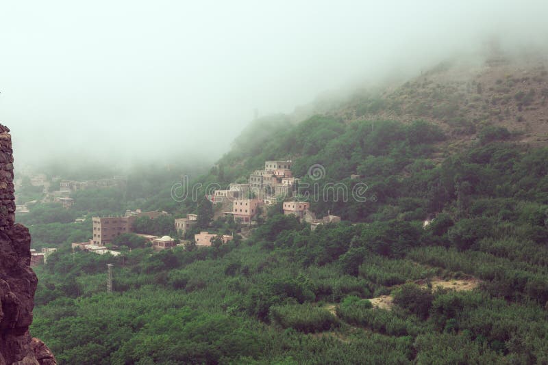 Scenery View of Imlil Valley in the High Atlas Mountains of Morocco ...
