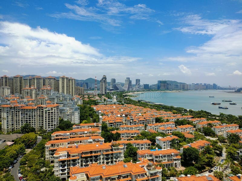 The Coast of Haicang District Stock Photo - Image of cloud, coast: 60896018