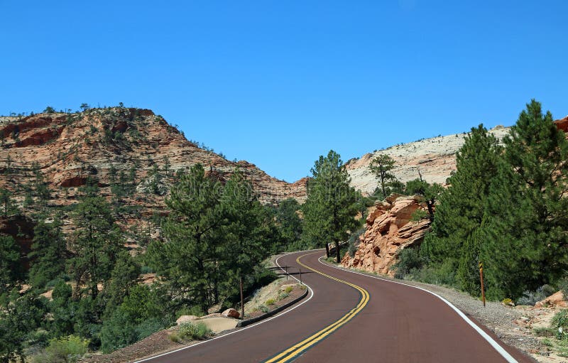 Snaking road stock photo. Image of utah, nature, mountain - 258939314