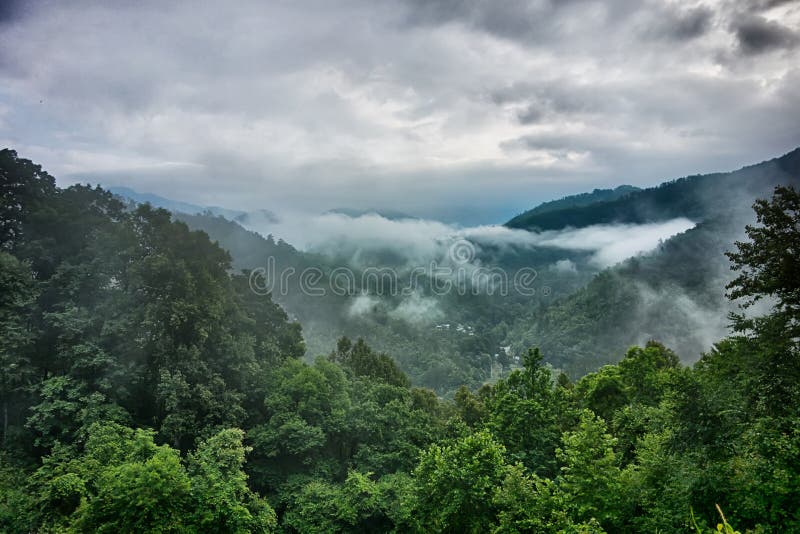 Scenes Along Appalachian Trail in Great Smoky Mountains Stock Image ...
