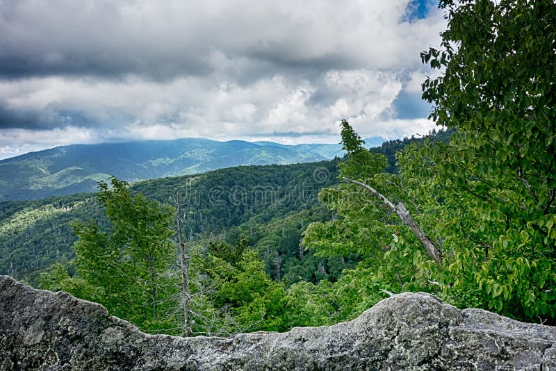 Scenes Along Appalachian Trail in Great Smoky Mountains Stock Image ...