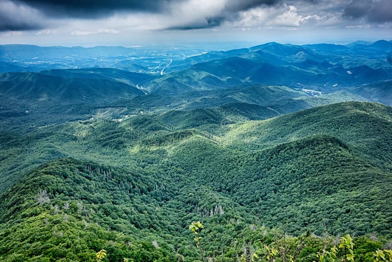 Scenes Along Appalachian Trail in Great Smoky Mountains Stock Image ...