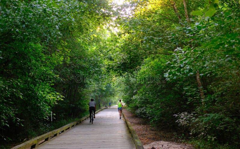 Scenes Along the Greeway Walking Trail in Forsyth County Stock Photo ...