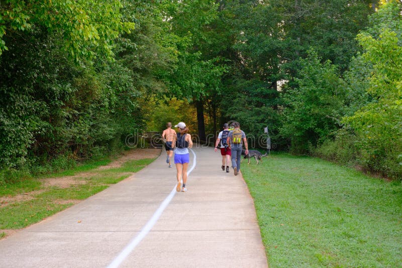 Scenes Along the Greeway Walking Trail in Forsyth County Editorial ...
