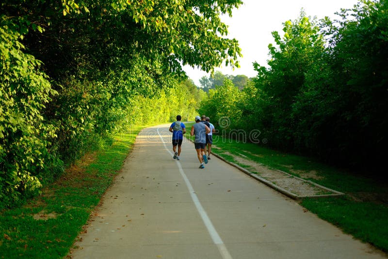 Scenes Along the Greeway Walking Trail in Forsyth County Editorial ...