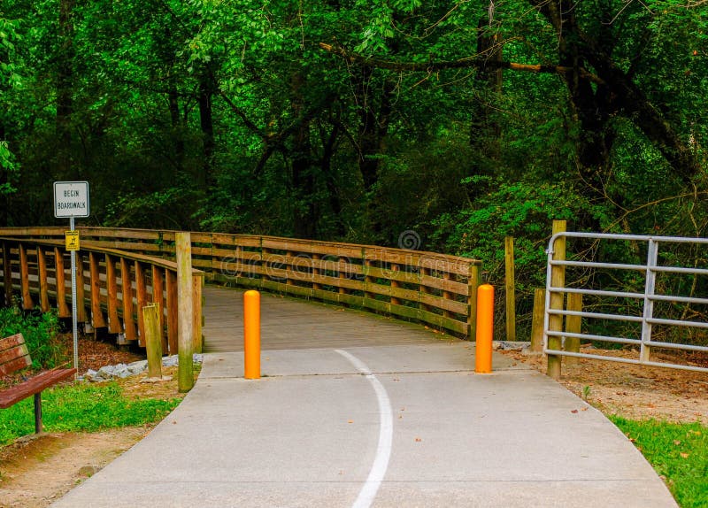 Scenes Along the Greeway Walking Trail in Forsyth County Stock Photo ...
