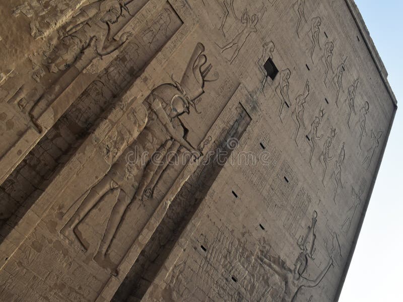 Scene from Ancient Egyptian Temples on the Nile River in Egypt Stock ...