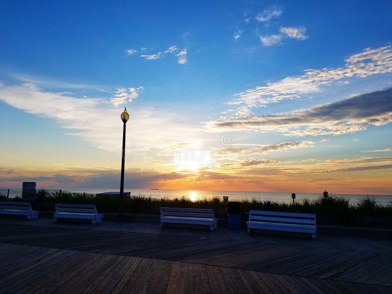 Scenes from the Boardwalk stock image. Image of reflection - 186900111