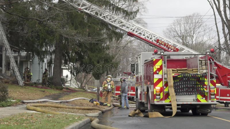 Scenes from a House Fire (2 of 12) Stock Footage - Video of emergency ...