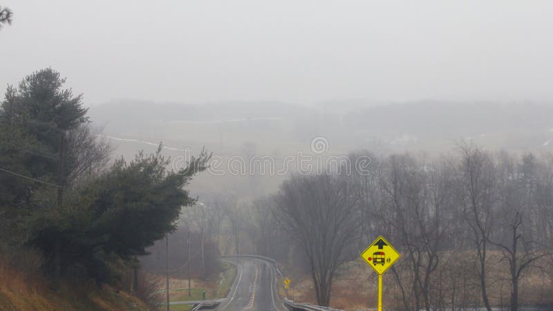 Rainy, Cold Day in Rural Ohio Stock Image - Image of cold, countryside ...