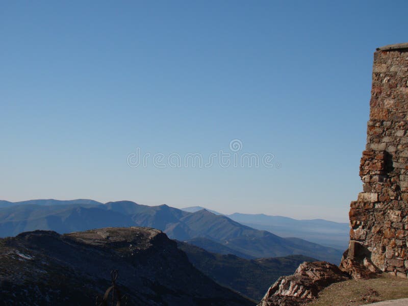 Scenes from Top of a Mountain Stock Image - Image of right, scenes ...