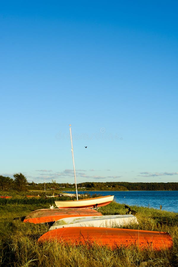 Scenic Aarhus Bay, Denmark - Boats Stock Photo - Image of scenic, shore ...