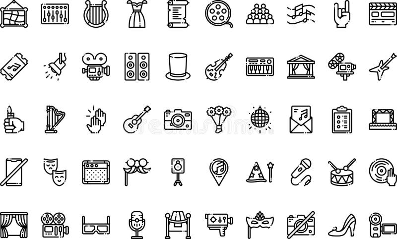 Scenic Arts Icons High-Quality Vector Icons Collection with Editable ...