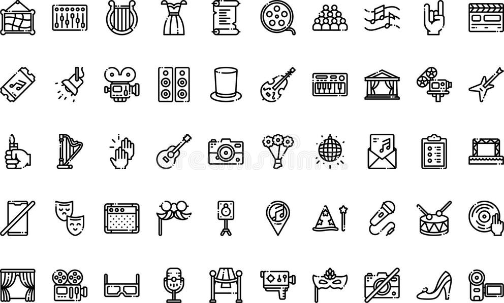 Scenic Arts Icons High-Quality Vector Icons Collection with Editable ...