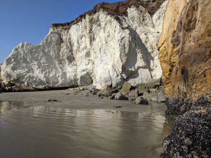 Scenic Beach View and Cliff Stock Photo - Image of mountain, view ...