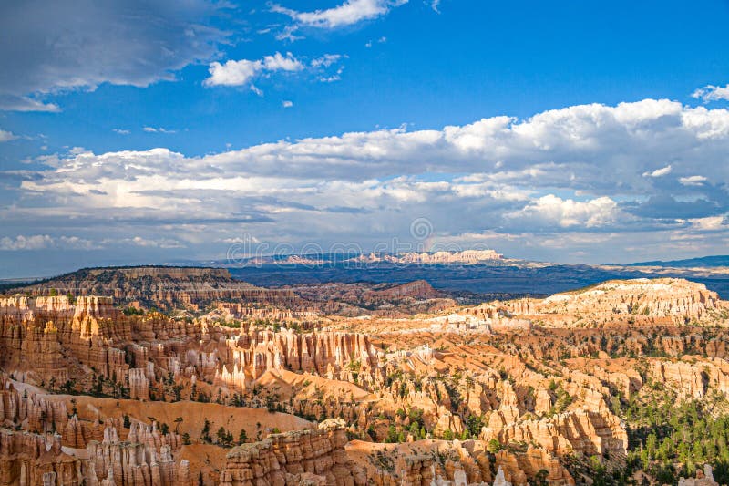 Scenic Bryce Canyon with Blue Sky Stock Photo - Image of erosion ...