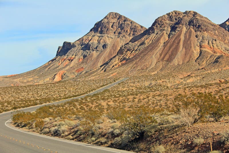 Scenic byway in Nevada stock image. Image of nevada, mountains - 27732337
