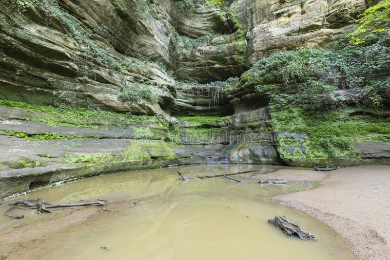 Dried Up Canyon Waterfall stock image. Image of river - 125078621