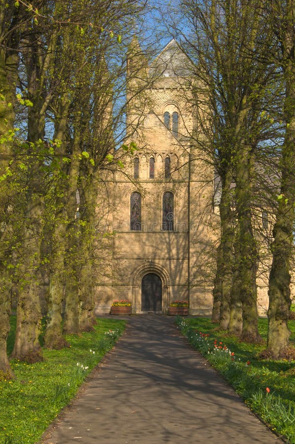 Scenic Church And Church Grounds Stock Photo - Image of protestant ...