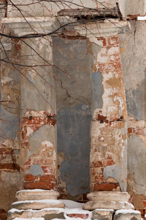 Scenic Classical Columns. Ruin Stock Image - Image of broken ...