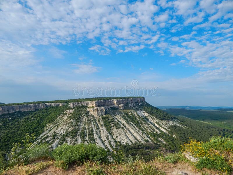 Scenic Cliff Landscape in Mountains Stock Image - Image of grand, large ...