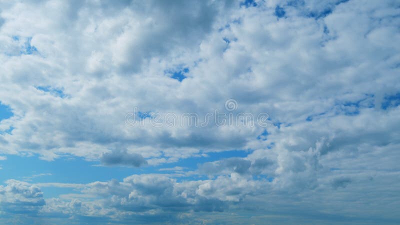 Scenic Cloudy Sky with Different Types of Clouds. Different Layers of ...
