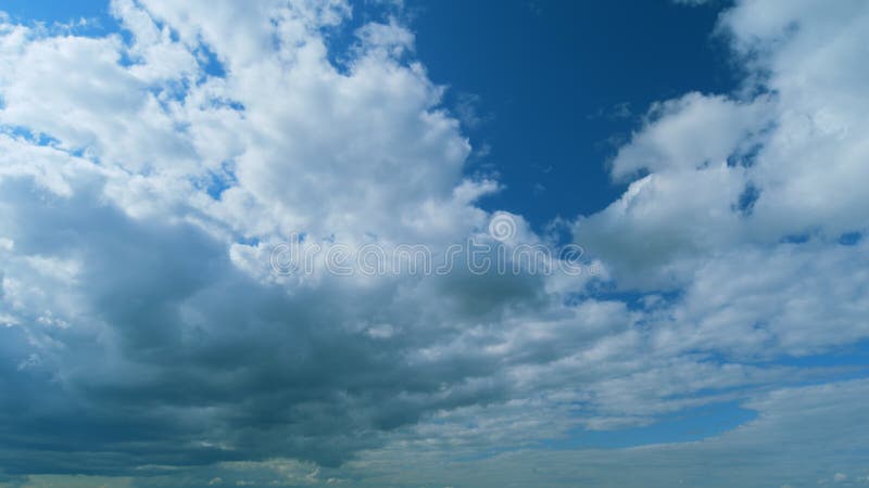 Scenic Cloudy Sky with Different Types of Clouds. Different Layers of ...