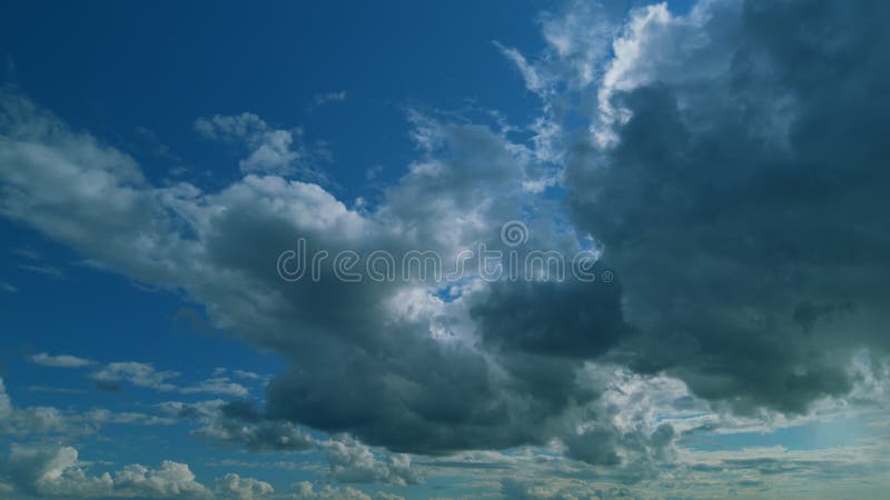 Scenic Cloudy Sky with Different Types of Clouds. Different Layers of ...