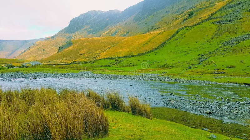 Scenic countryside river stock photo. Image of river - 88532378