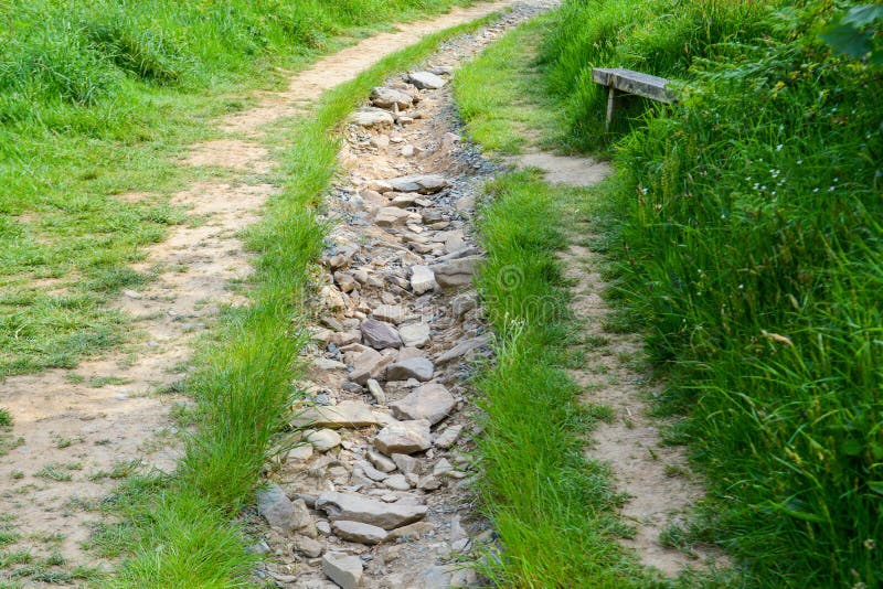 Scenic Cycle or Walking Route Along a Countryside Path Stock Photo ...