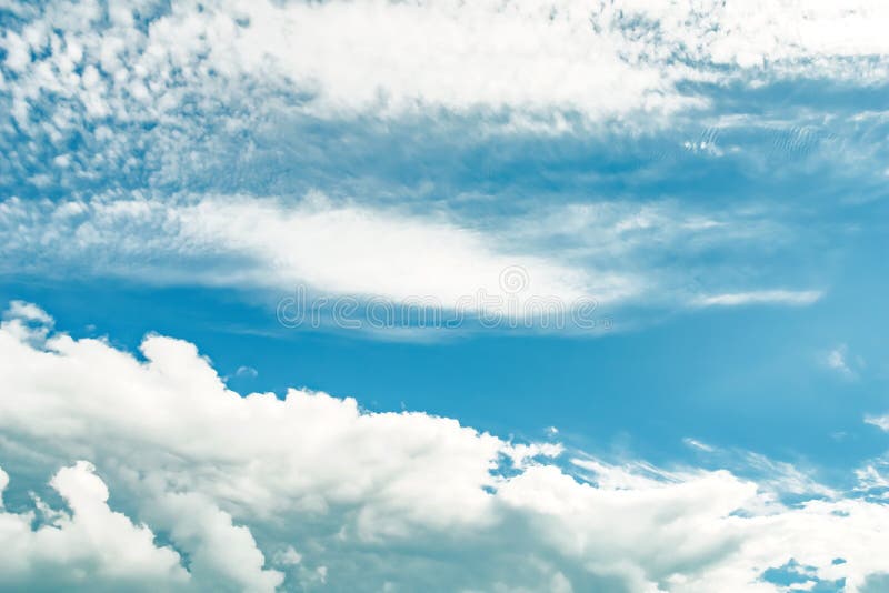 Scenic Daytime Sky with White Clouds Stock Image - Image of azure ...