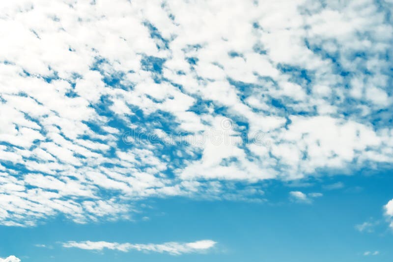 Scenic Daytime Sky with White Clouds Stock Photo - Image of meteorology ...