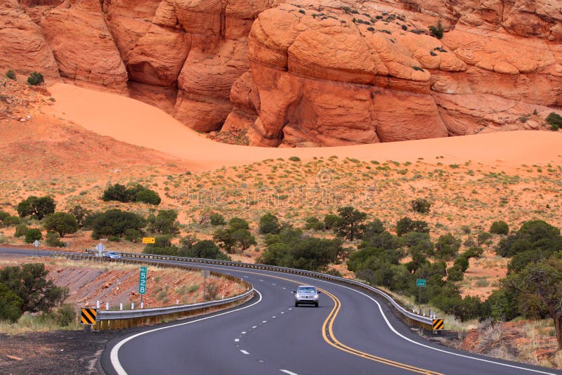 Scenic desert drive stock image. Image of paved, asphalt - 19914703