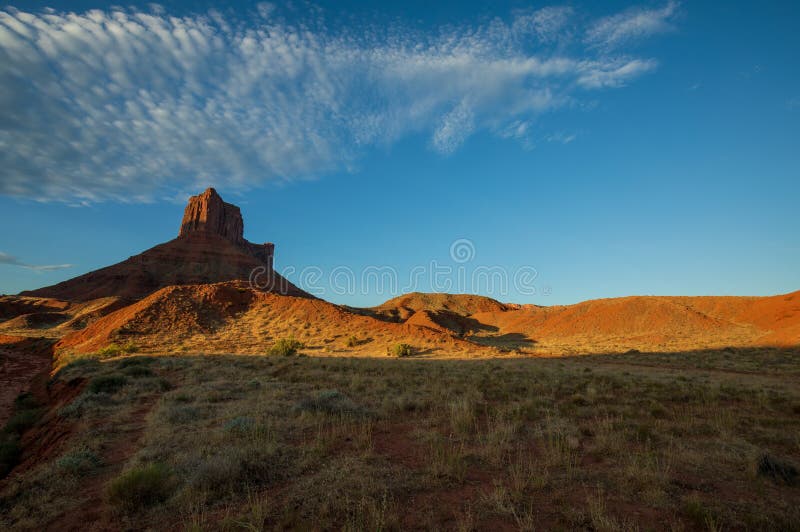 Scenic Desert Landscape in Summer Near Moab Utah Stock Image - Image of ...