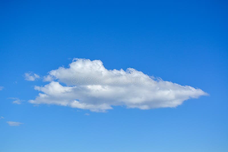 Single cloud in blue sky. stock photo. Image of heaven - 16149910