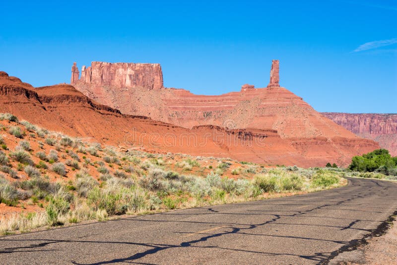 Scenic Drive Through Castle Valley - Utah, USA Stock Image - Image of ...