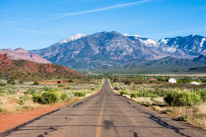 Scenic Drive through Castle Valley - Utah, USA Stock Image - Image of ...
