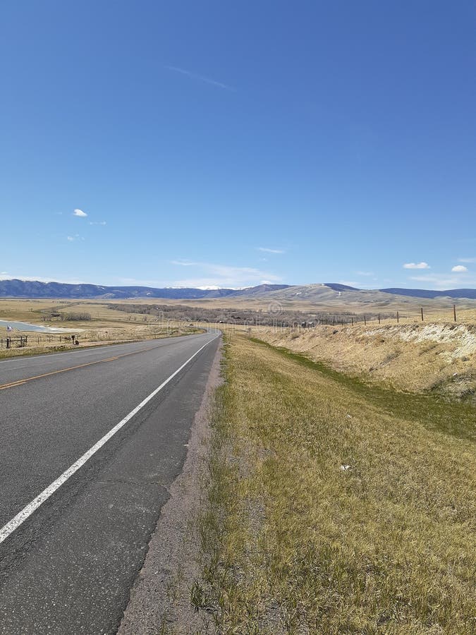 Scenic Drive Centennial Wyoming Stock Photo - Image of wyoming, horizon ...