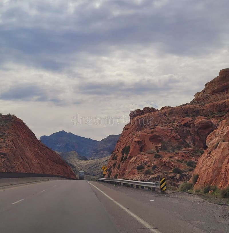 Scenic drive in Nevada stock photo. Image of geology - 313557488